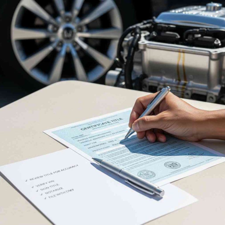 Sell Your Car for Cash: What to Do with the Title and Paperwork