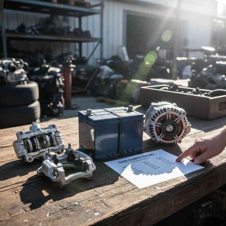 Battery Core Charges and How Salvage Yards Handle Them